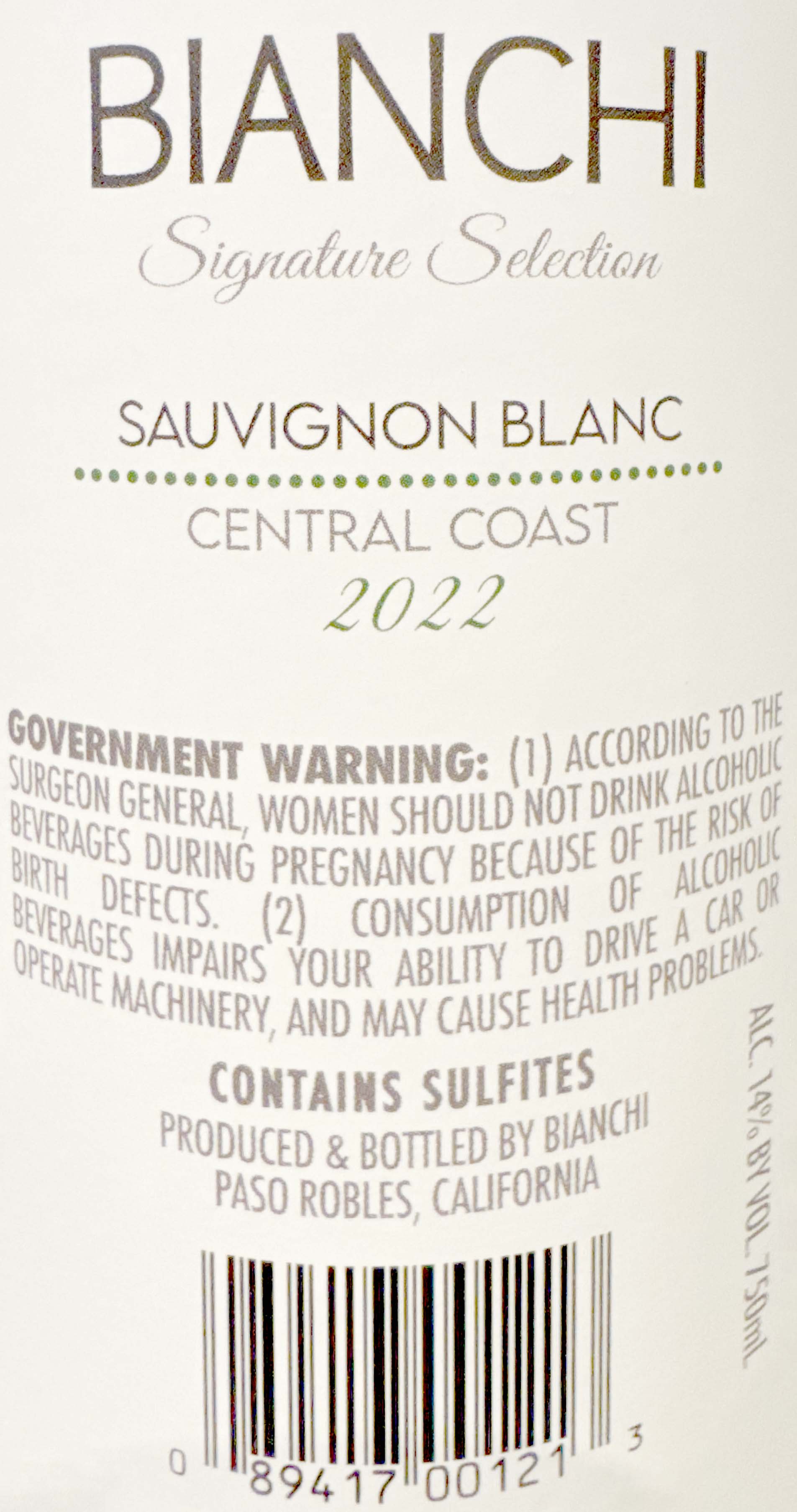 Labels | Bianchi Winery Paso Robles